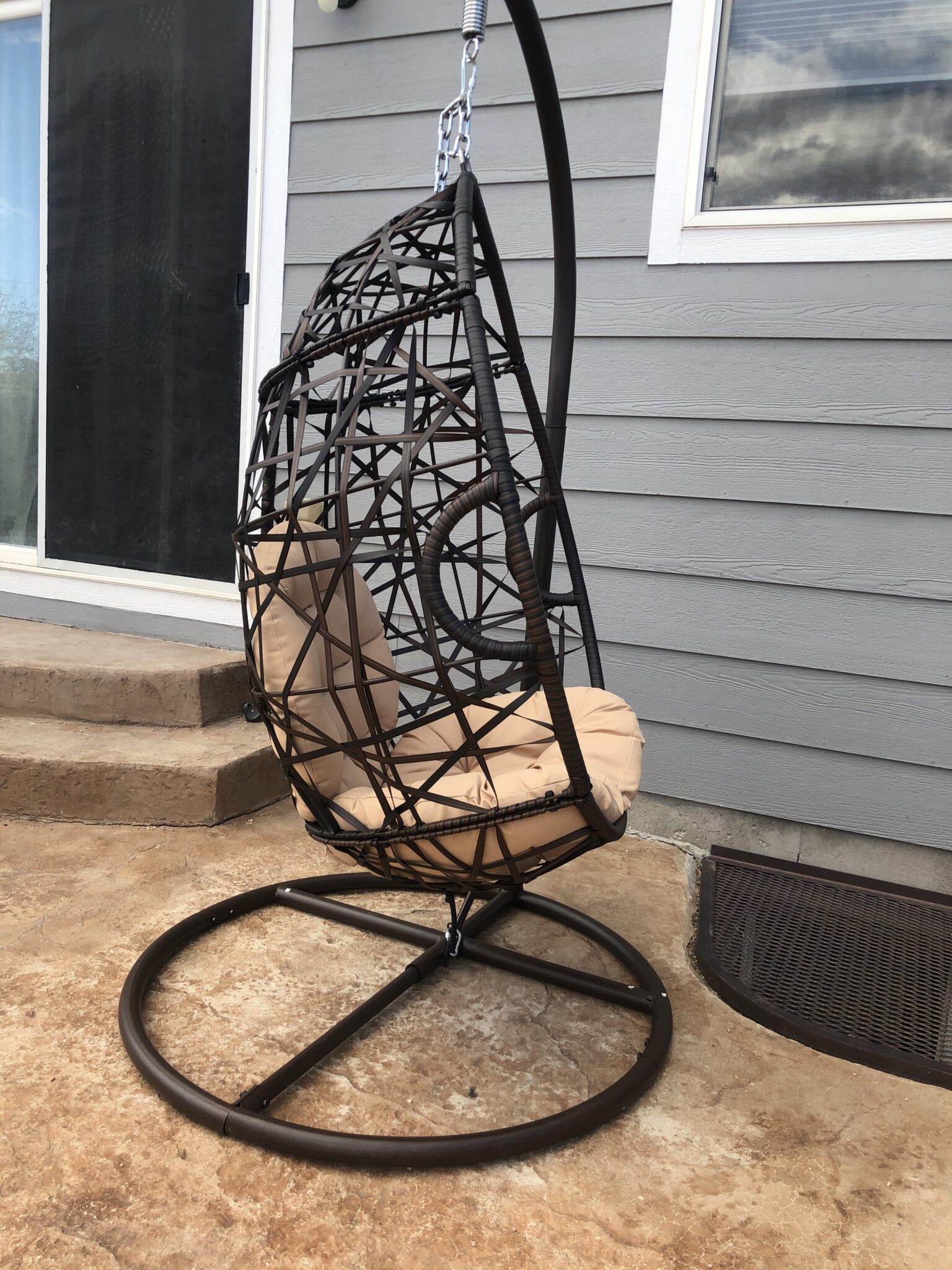 My new egg/teardrop hanging chair